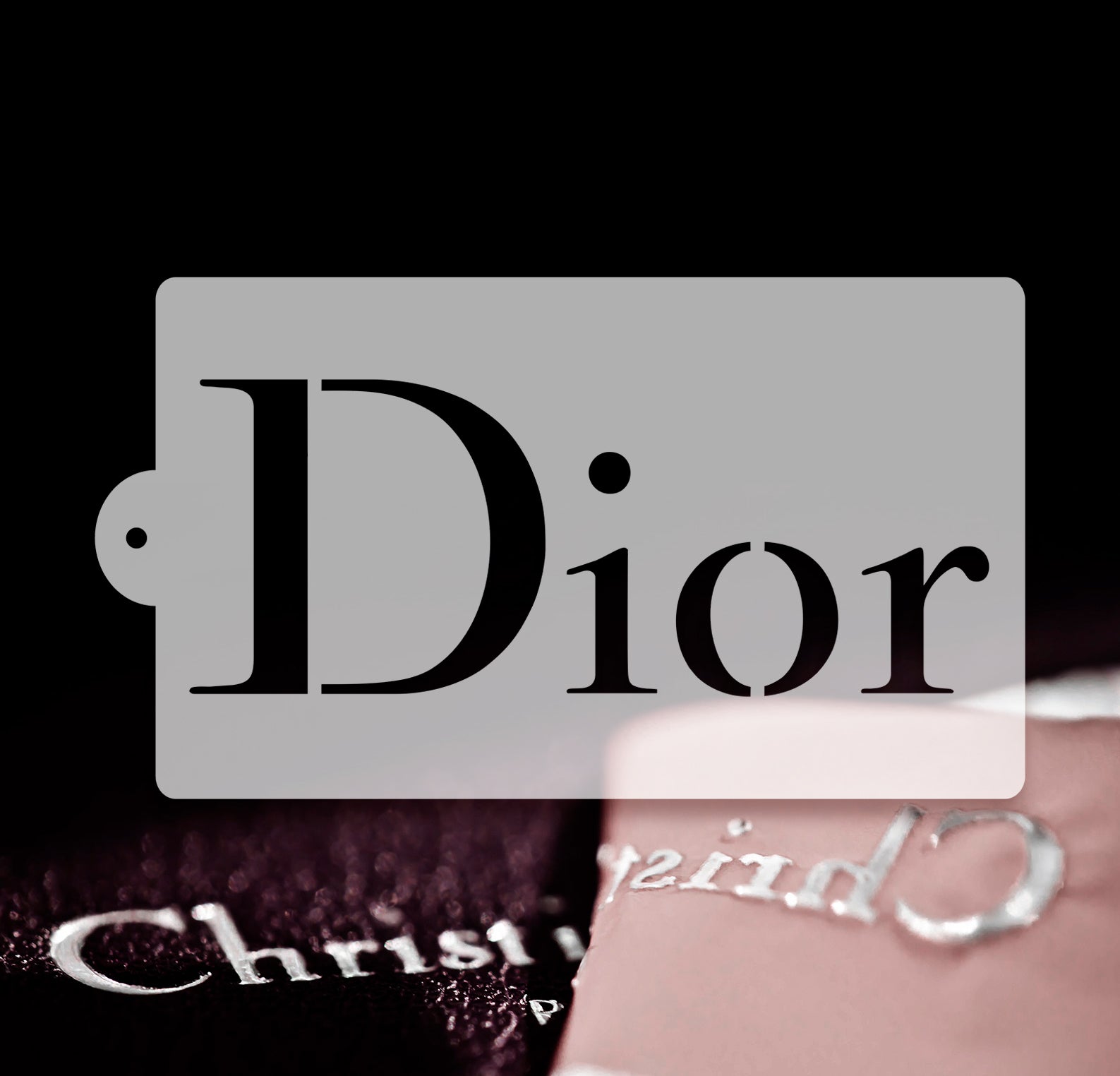 Dior lettering Stencil 6"x10" nr. 39 – luxgiftz