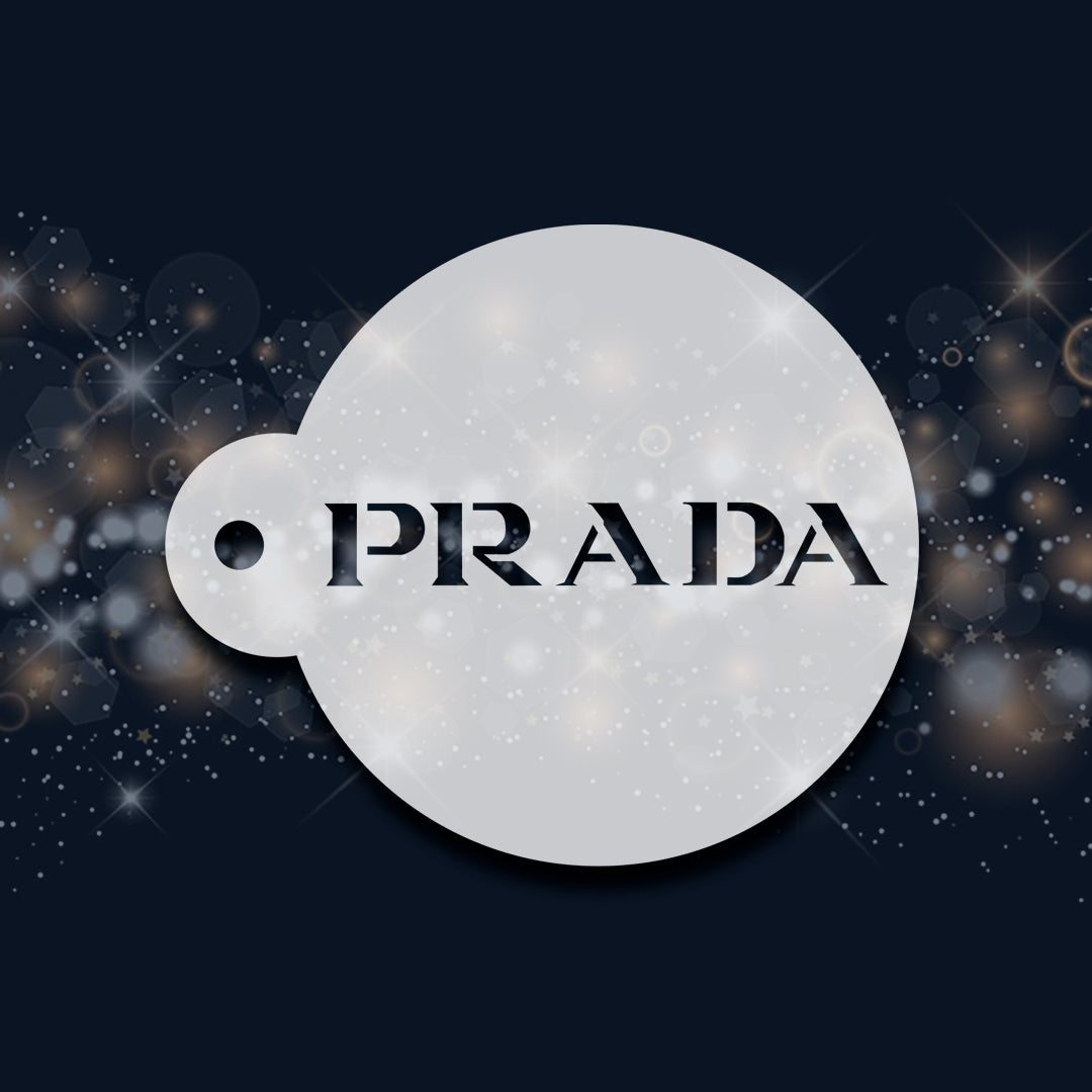 Prada Logo Stencil 4"x4" nr. 66 – luxgiftz