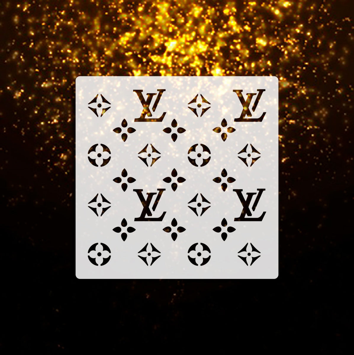 LV square pattern stencil – luxgiftz